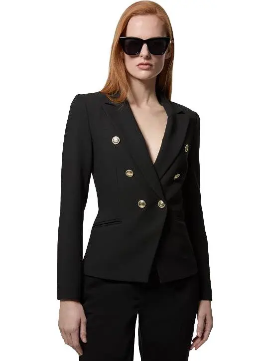 Karen Millen Tailored Military Blazer - Black