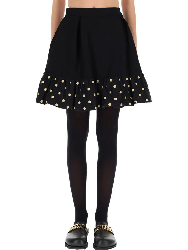 Moschino Polka Dots Skirt - Black