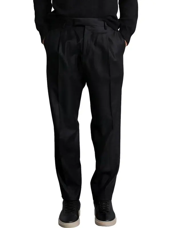 GREYED Pleated Trousers - Black