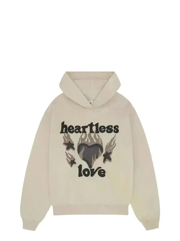 BROKEN PLANET Heartless Love Hoodie - Neutrals
