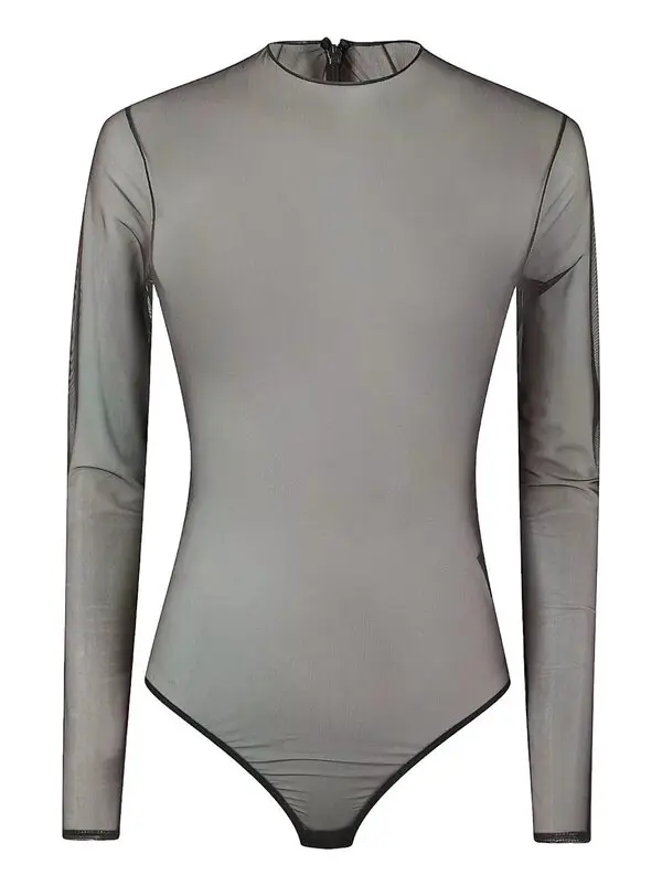 Alex Perry Long-sleeve Bodysuit - Brown
