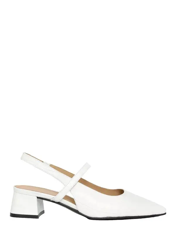 STUDIO CHOFAKIAN 162 Slingback Pumps - White