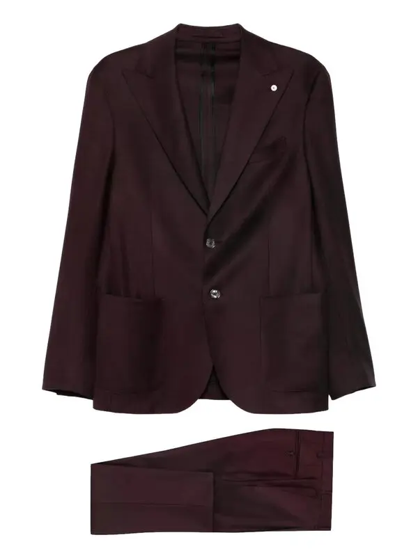 LUIGI BIANCHI MANTOVA Single-breasted Suit - Purple