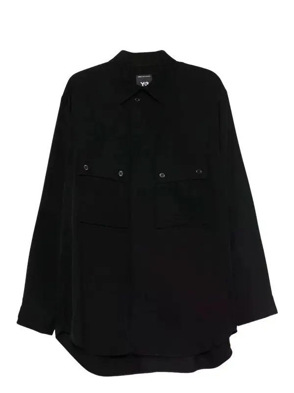 Y3 Buttoned Pocket Shirt - Black