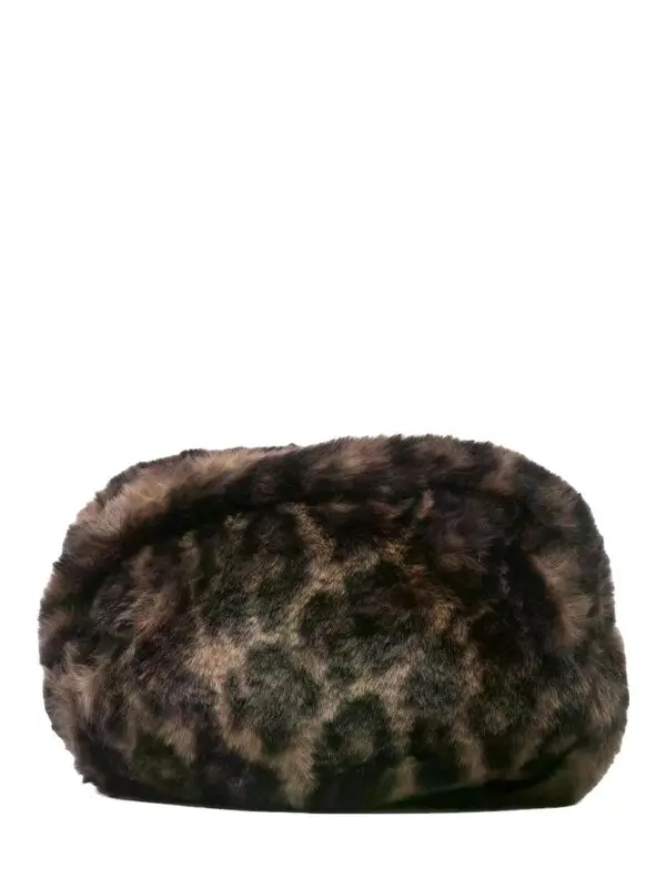 Apparis Animal Print Zip Wallet - Brown