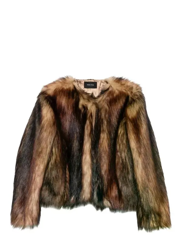 Simone Rocha Faux-fur Jacket - Brown