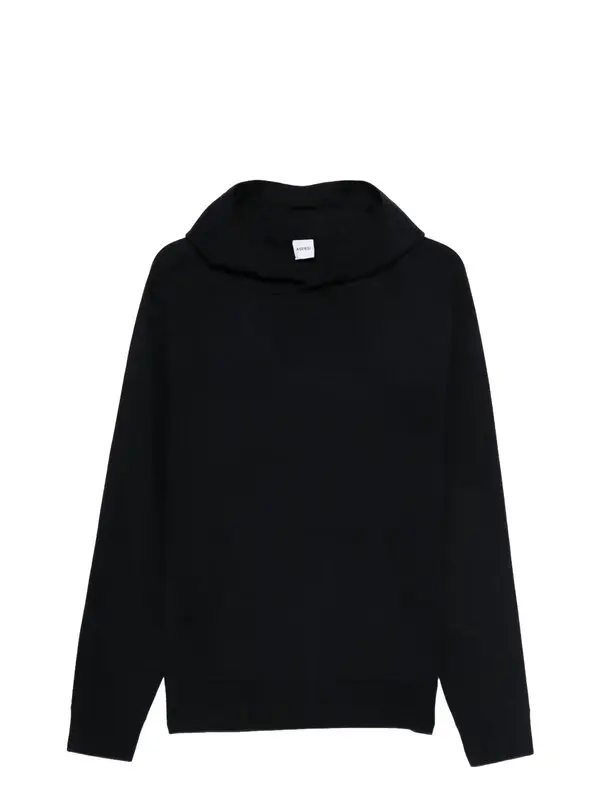 Aspesi Fine-knit Hoodie - Black