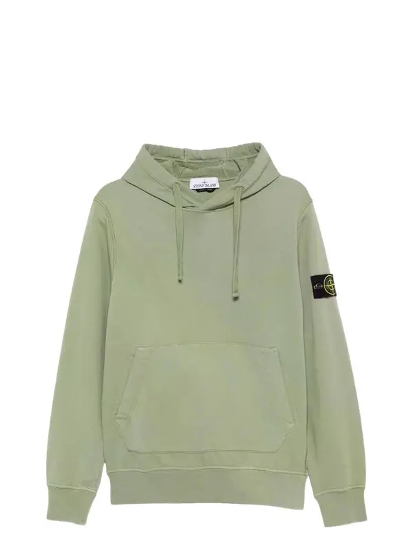 Stone Island Compass-motif Hoodie - Green