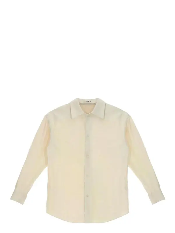 Auralee Wool Shirt - Neutrals
