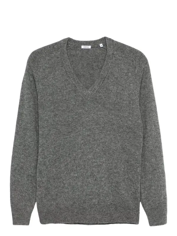 Aspesi Fine-knit Jumper - Grey