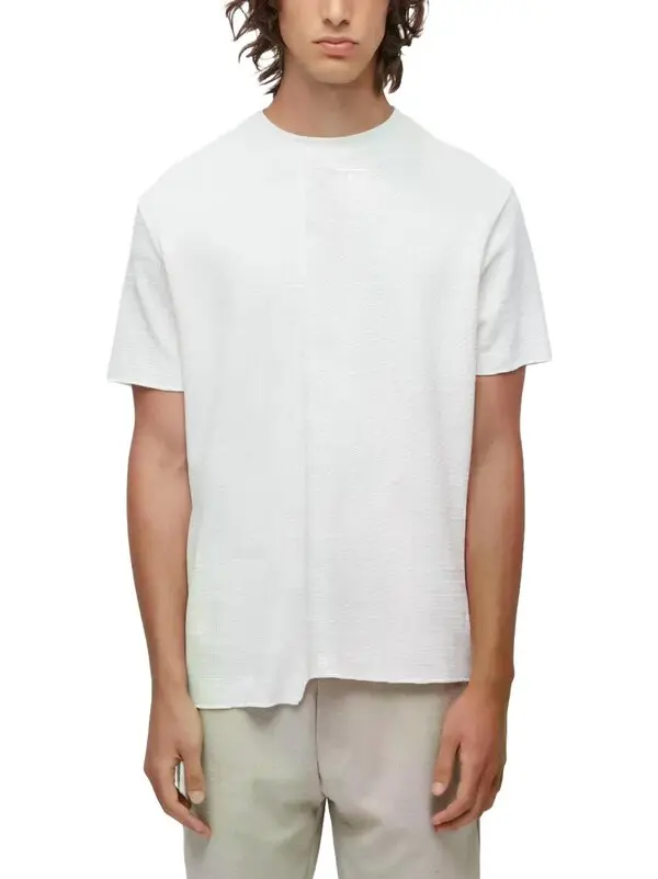 OSKLEN Waffle-knit Asymmetric Shirt - White