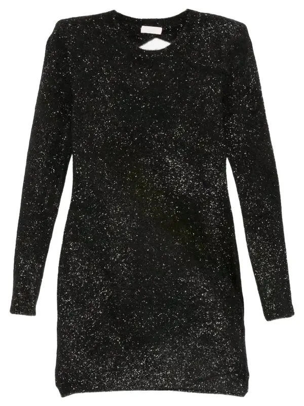 Liu Jo Long-sleeve Cut-out Mini Dress - Black