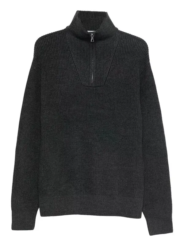 Officine Générale Half-zip Sweater - Grey