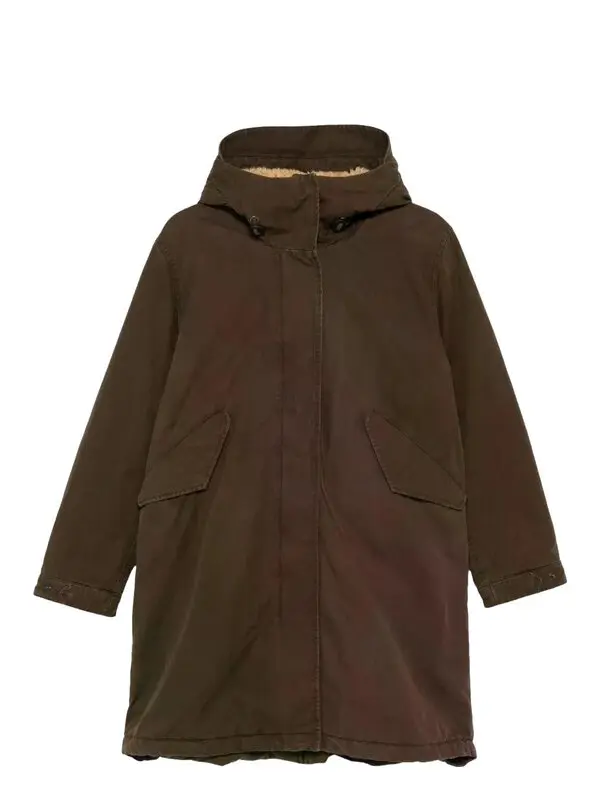 Aspesi Hooded Parka Coat - Green