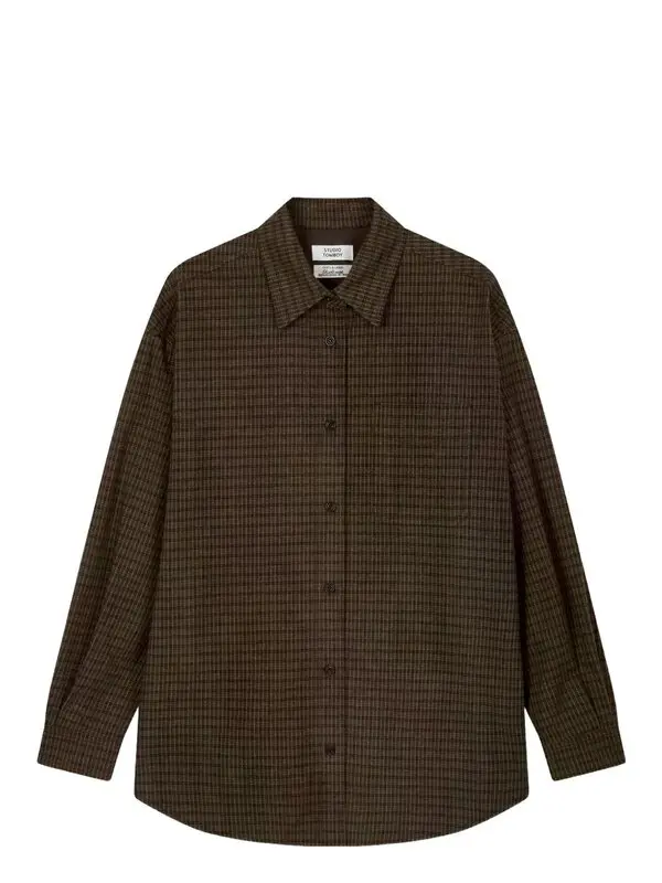 STUDIO TOMBOY Checked Shirt - Brown