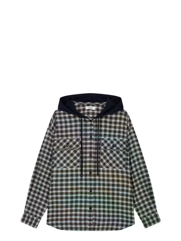 STUDIO TOMBOY Checked Hoodie - Green
