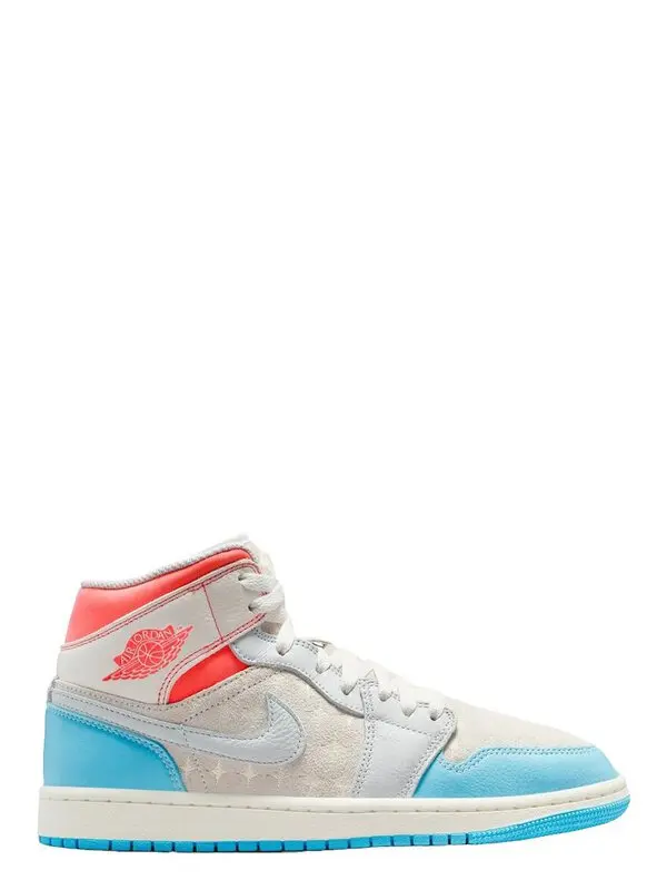 JORDAN 1 Mid Blue Chill - Sail/hot Lava/muslin