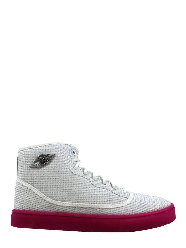 JORDAN Jasminein High-top Sneakers - White/black Medium Fuchsia Metallic Silver