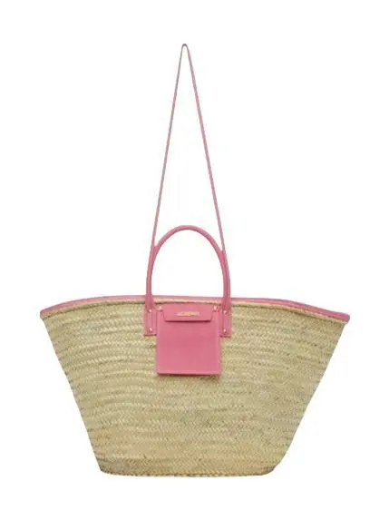 Jacquemus Le Grand Panier Tote - Soleli Pink