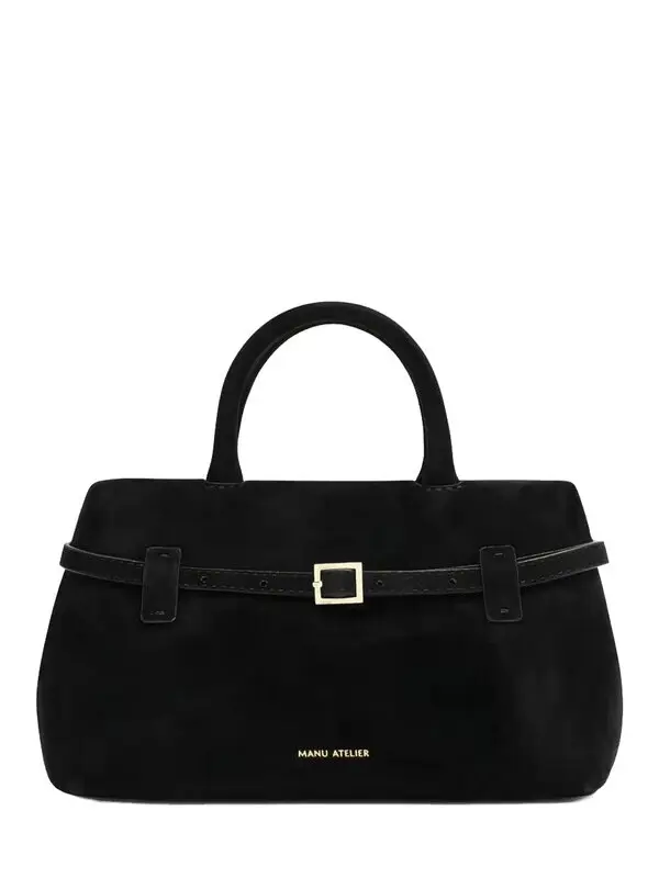 Manu Atelier Le Cambon 25 Buckle-fastening Tote Bag - Black
