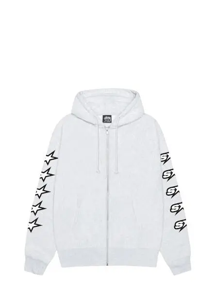 StÜssy Speedway Zip Hoodie - Ash Heather