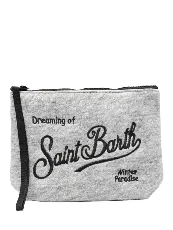 MC2 SAINT BARTH Felted Clutch Bag - Grey