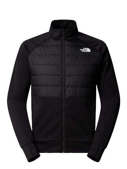 The North Face Reaction 2.0 Fleece Hybrid Full Zip Jacket - Black