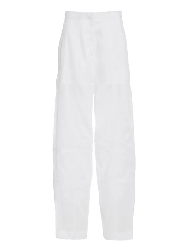 JIL SANDER Cotton Trousers - White