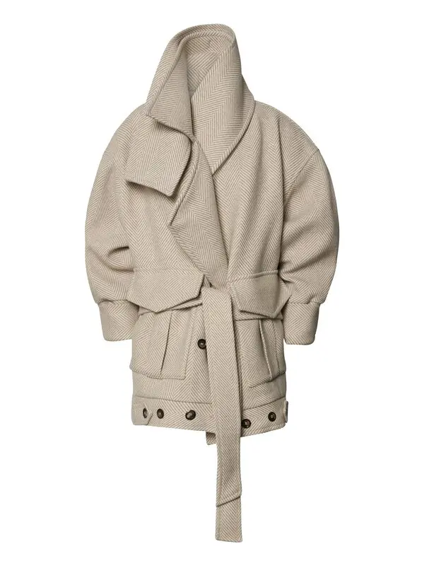 BATAKOVIC Oversized Wool-cashmere Coat - Khaki