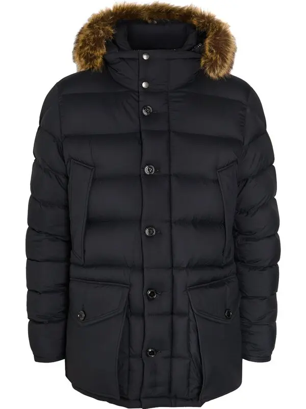 Moncler Clunye Faux Fur-trimmed Nylon Jacket - Black