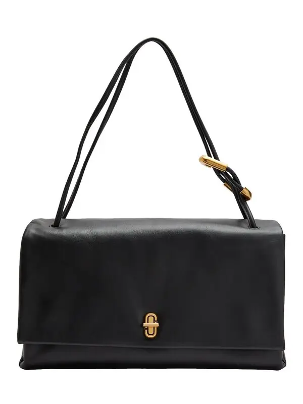 Marc Jacobs The Large Dual Leather Shoulder Bag - Black