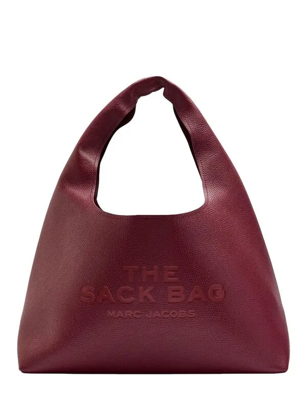 Marc Jacobs The Sack Grained Leather Shoulder Bag - Burgundy