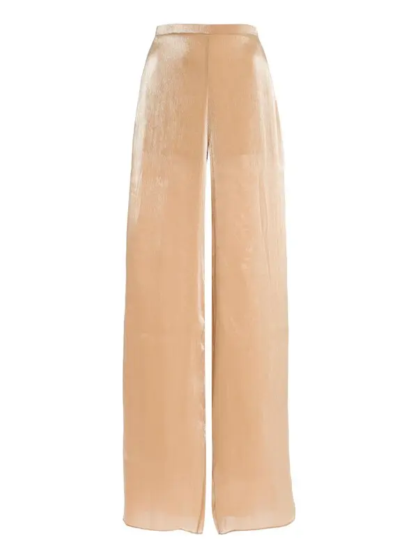 SEV Satin Wide-leg Pants - Neutral