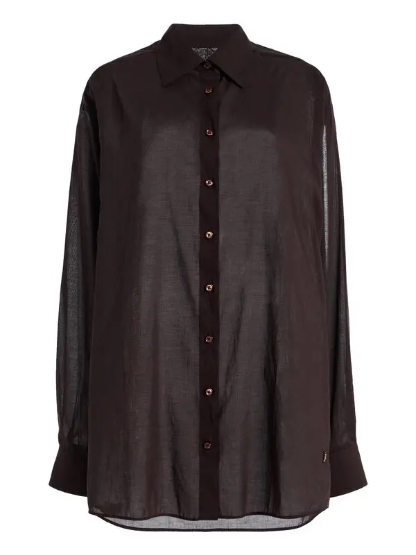 Eterne Lucien Cotton Shirt - Brown