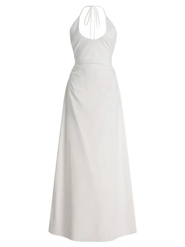 SIR. Martina Cotton Maxi Dress - White