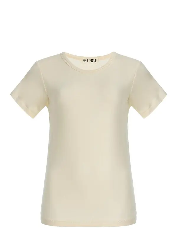 Eterne Modal Blend Jersey T-shirt - Ivory