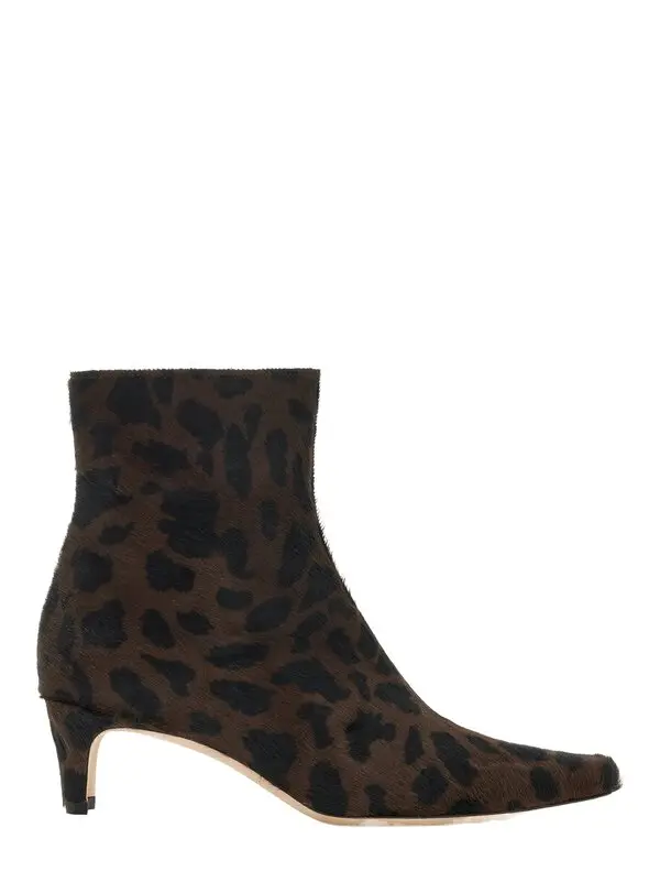 Staud Wally Leopard-print Ankle Boots - Animal