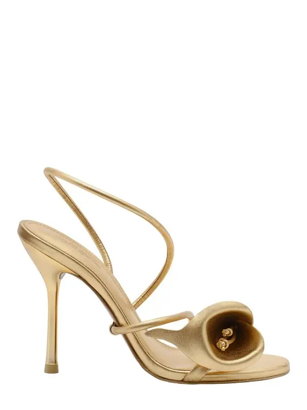Cult Gaia Cassidy Leather Sandals - Gold