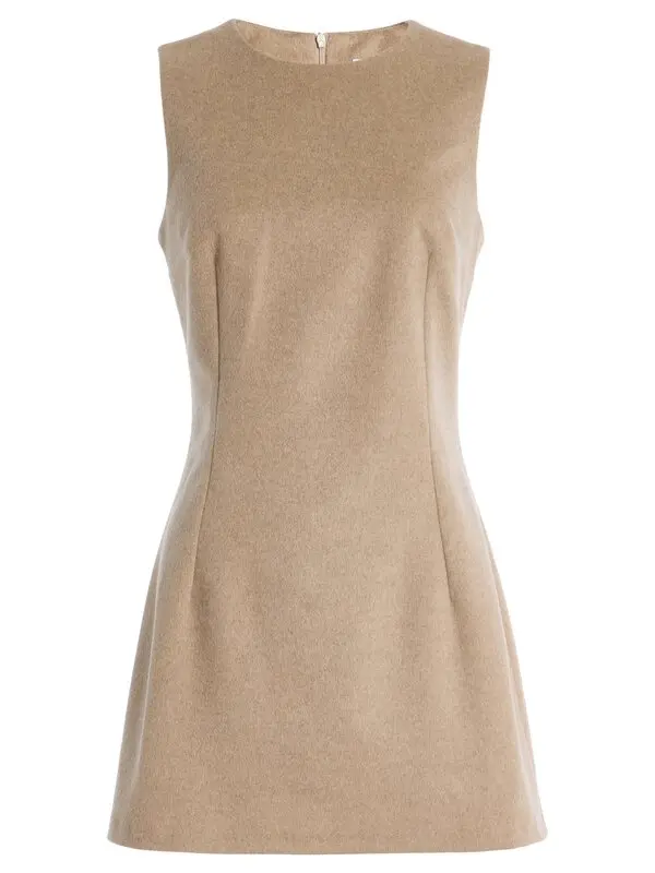 ALFIE Nori Wool-cashmere Mini Dress - Neutral