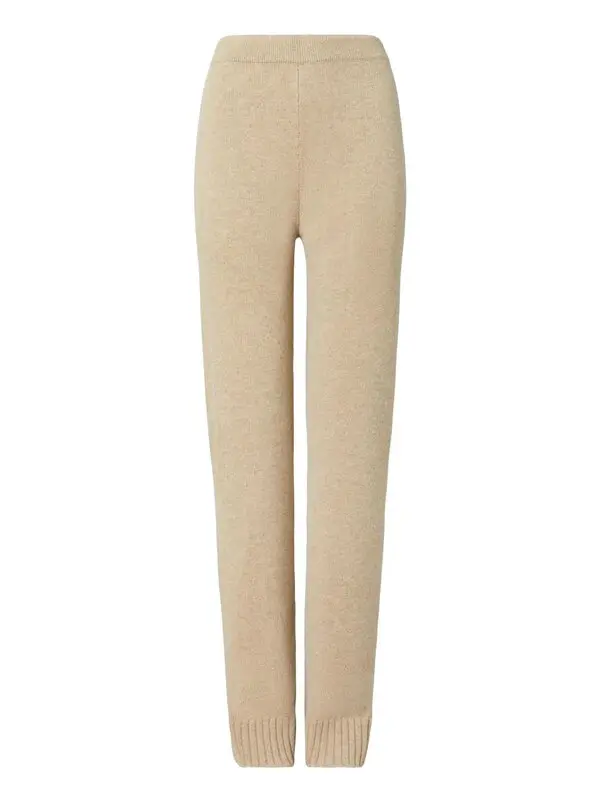 Tory Burch Wool Knit Pants - Beige