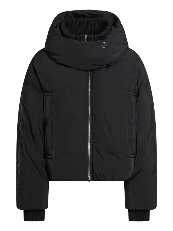 Sportmax Water Repellent Cropped Down Jacket - Black