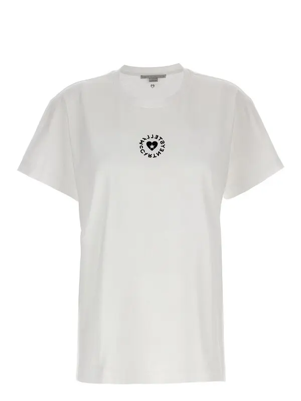 Stella McCartney Iconic Mini Heart T-shirt - White