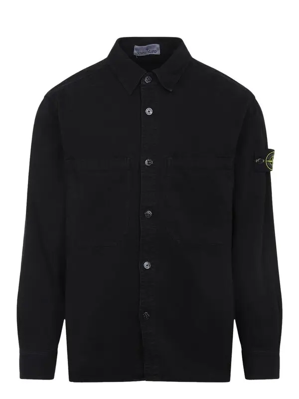 Stone Island Organic Cotton Shirt - Black
