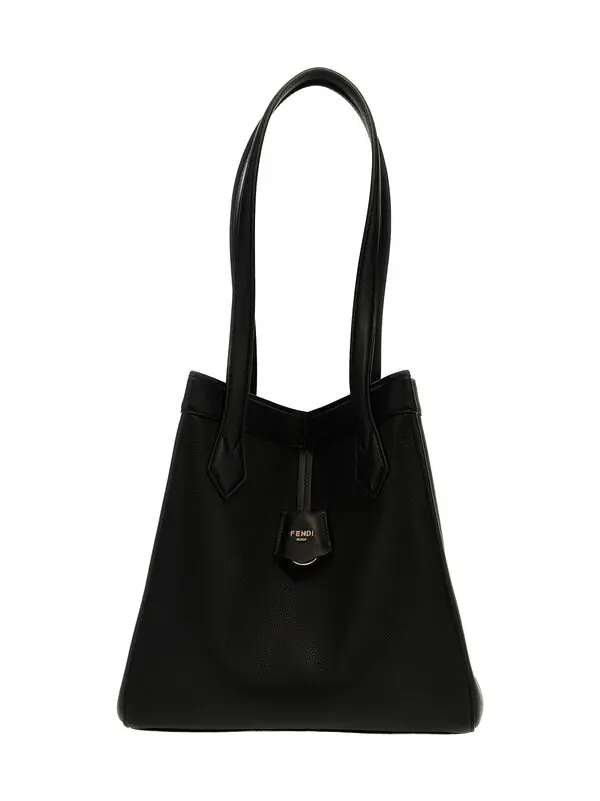 Fendi Origami Medium Shopping Bag - Black