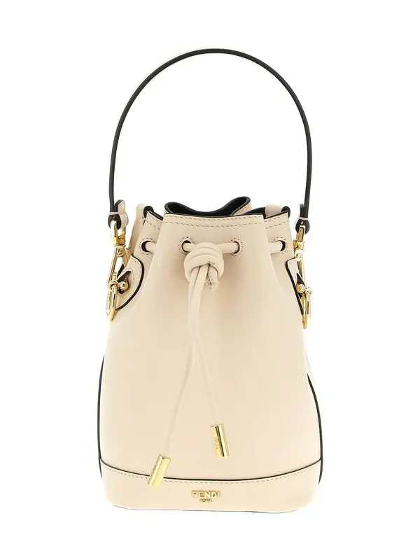 Fendi Mon Tresor Mini Bucket Bag - White