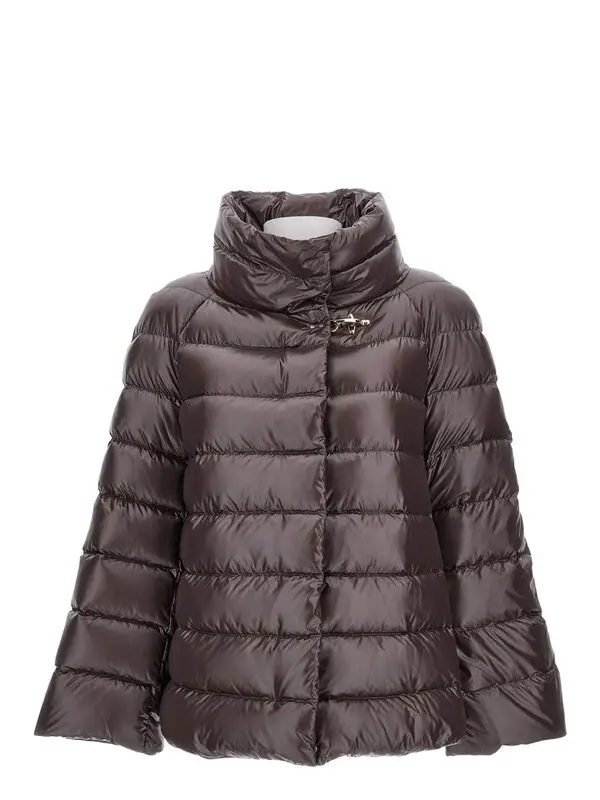 FAY Padded Cape - Brown