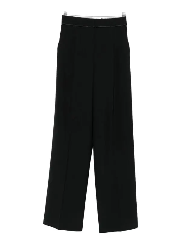 FORTE_FORTE Wool Blend Trousers - Black