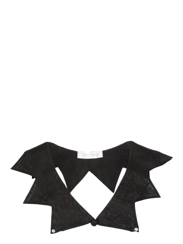 FORTE_FORTE Cotton Collar - Black