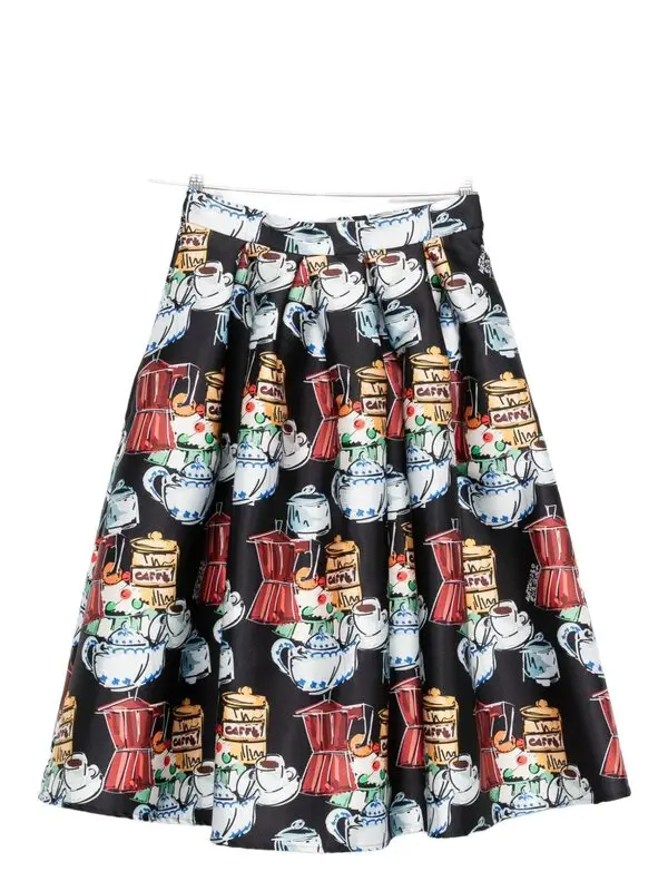 ALESSANDRO ENRIQUEZ Printed Midi Skirt - Multicolour