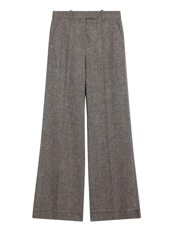 Valentino Garavani Patterned Wool Palazzo Trousers - Print